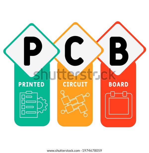 Pcb Printed Circuit Board Acronym Business Stock Vector (Royalty Free ...