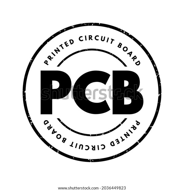 Pcb Printed Circuit Board Acronym Technology Stock Vector (Royalty Free ...