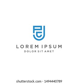 Pcj Logo Monogram Icon Vector Template Stock Vector (Royalty Free ...