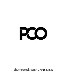 Pco Letter Original Monogram Logo Design Stock Vector (Royalty Free ...