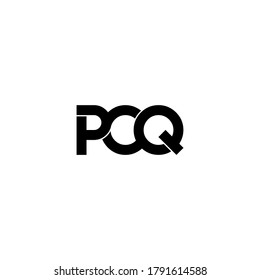 Pcq Letter Original Monogram Logo Design Stock Vector (Royalty Free ...