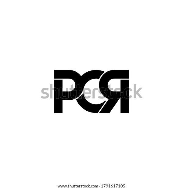 Pcr Letter Original Monogram Logo Design Stock Vector (Royalty Free ...