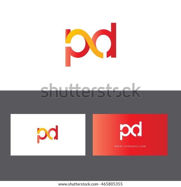 Pd Joint Letter Logo Icon Vector Stock Vector (Royalty Free) 465805355 ...