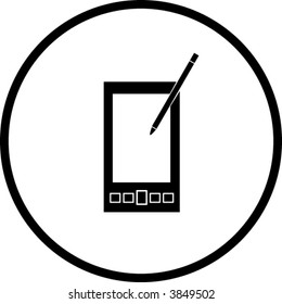 símbolo de equipo portátil pda: vector de stock (libre de regalías ...