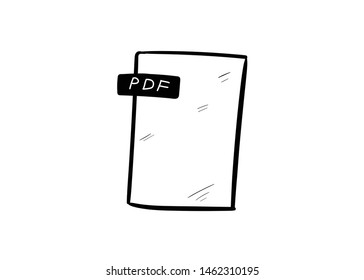 Pdf File Doodle Drawing Hand Drawing: เวกเตอร์สต็อก (ปลอดค่าลิขสิทธิ์ ...