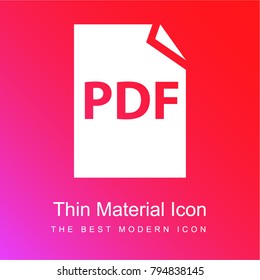 Pdf Format Document Icon Logo Illustration Stock Vector (Royalty Free ...