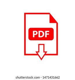 File Pdf Icon Design Isolated On Stock Vector (Royalty Free) 1771692467