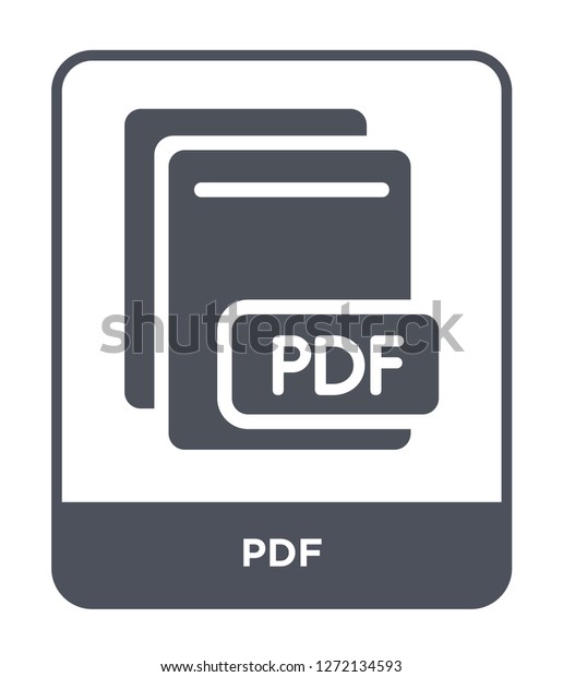 Pdf Icon Vector On White Background Stock Vector (Royalty Free ...