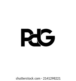 Pdg Initial Letter Monogram Logo Design Stock Vector (Royalty Free ...