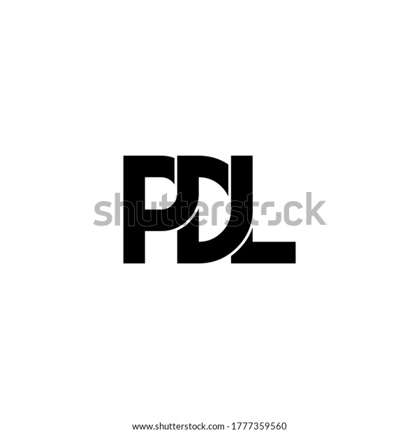 Pdl Letter Original Monogram Logo Design Stock Vector (Royalty Free ...