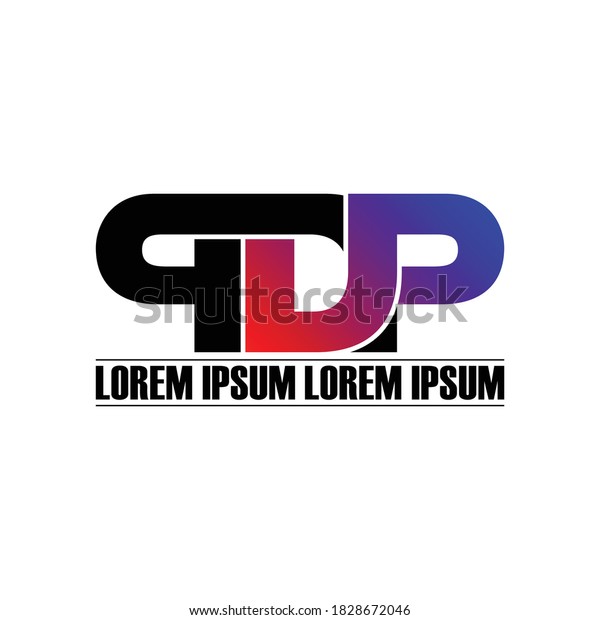 Pdp Letter Monogram Logo Design Vector Stock Vector (Royalty Free ...