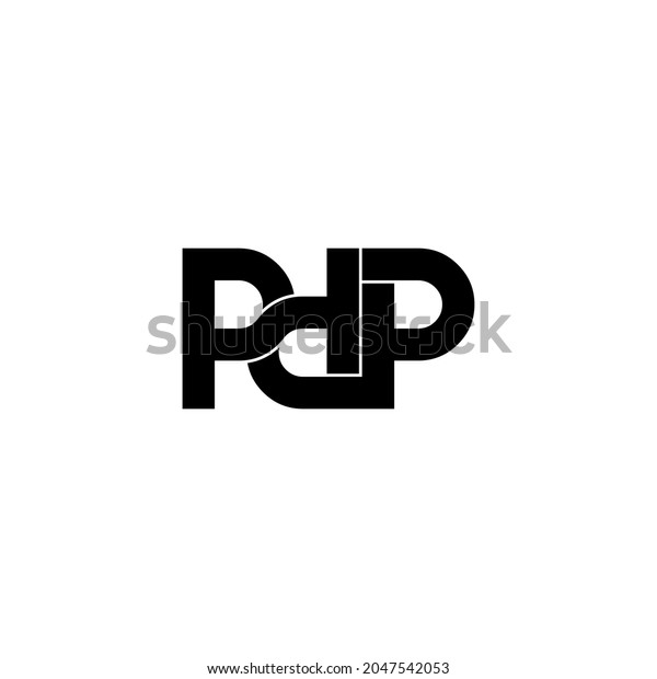 Pdp Letter Original Monogram Logo Design Stock Vector (Royalty Free ...