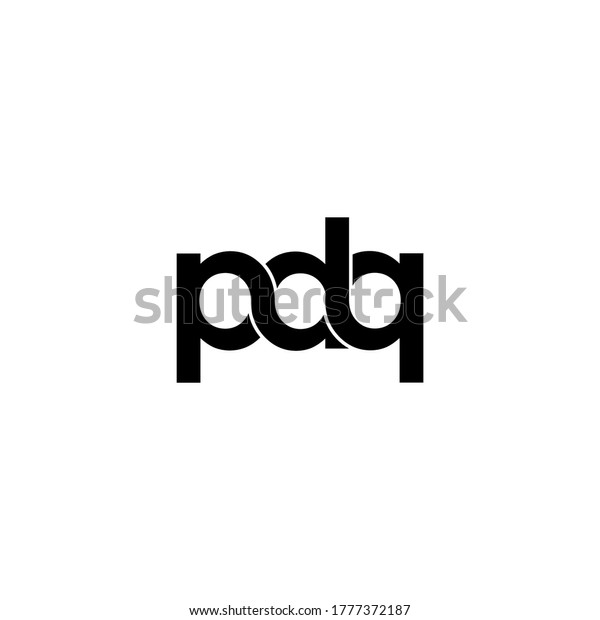 Pdq Letter Original Monogram Logo Design Stock Vector (Royalty Free ...