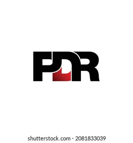 Pdr Letter Monogram Logo Design Vector Stock Vector (Royalty Free ...