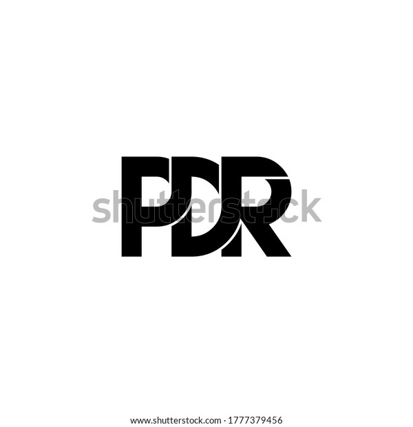 Pdr Letter Original Monogram Logo Design Stock Vector (Royalty Free ...