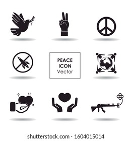 Peace Icon Basic Icons International Peace: เวกเตอร์สต็อก (ปลอดค่า ...
