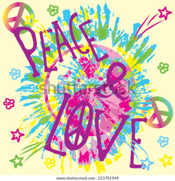Peace Love Stock Vector (Royalty Free) 223701949