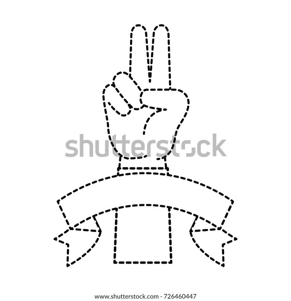 Peace Love Hand Symbol Stock Vector (Royalty Free) 726460447 | Shutterstock