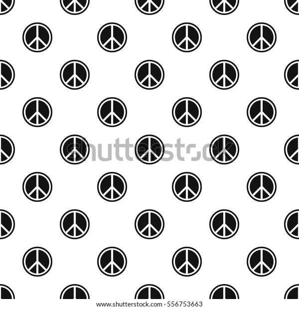 Peace Sign Pattern Simple Illustration Peace Stock Vector (Royalty Free ...