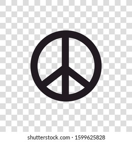 Peace Symbol Vector Hippie Transparency Peace: เวกเตอร์สต็อก (ปลอดค่า ...