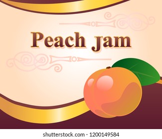 Apple Jam Label Design Template Stock Vector (Royalty Free) 1200146248