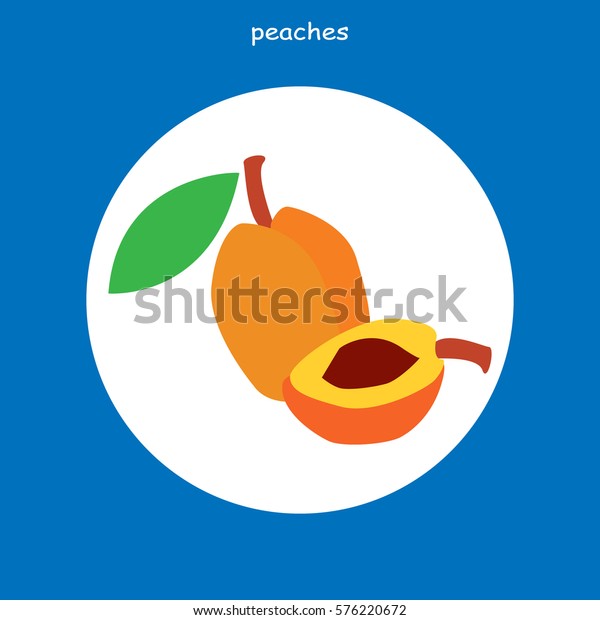 Peach Symbol Icon Logo Stock Vector (Royalty Free) 576220672 | Shutterstock