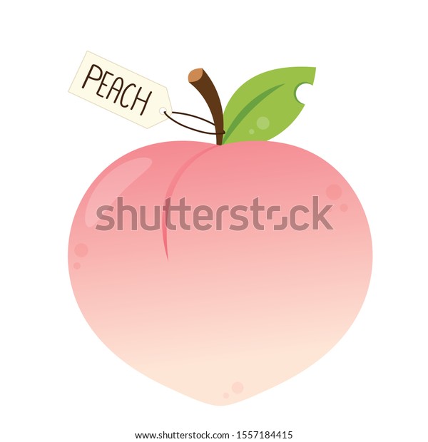 Peach Vector Peach Heart Vector Peach Stock Vector (Royalty Free ...