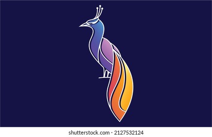 Peacock Logo Concept Color Full Stock Vector (Royalty Free) 2127532124 ...