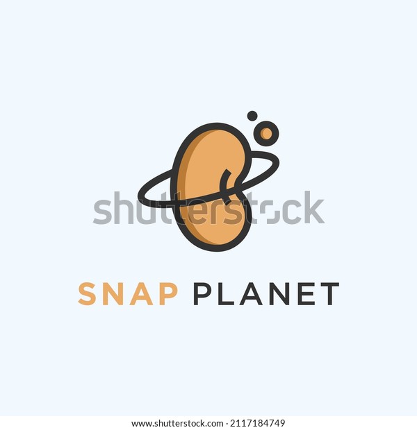 Peanut Logo Combination Space Planet Icon Stock Vector (Royalty Free ...