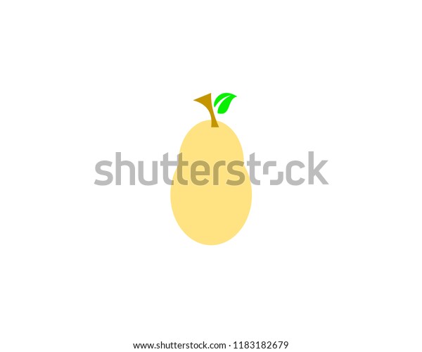 Pear Company Logo Design Template Pear Stock Vector (Royalty Free ...