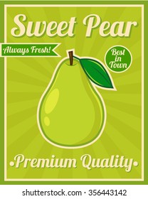 Pear Poster Stock Vector (Royalty Free) 356443142 | Shutterstock