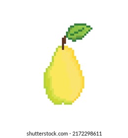 Pear Vector Icon Pixel Art 8 Stock Vector (Royalty Free) 2172298611 ...