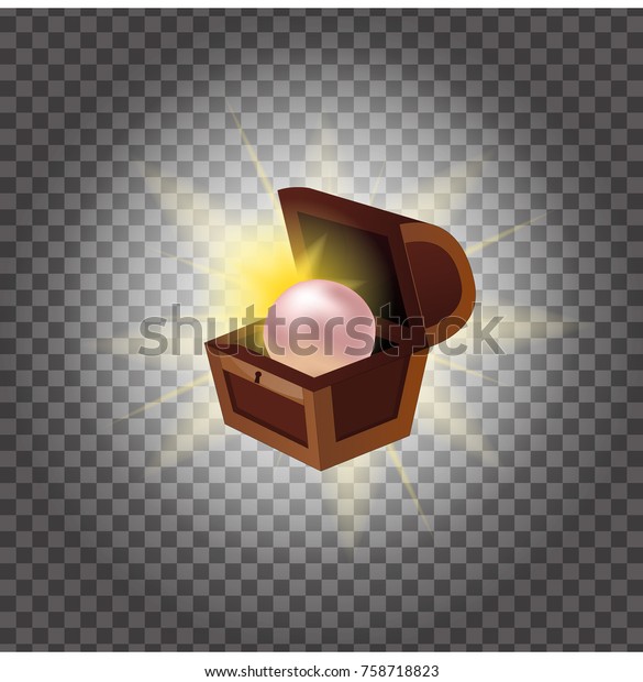 Pearl Chest On Transparent Background Vector Stock Vector (Royalty Free ...