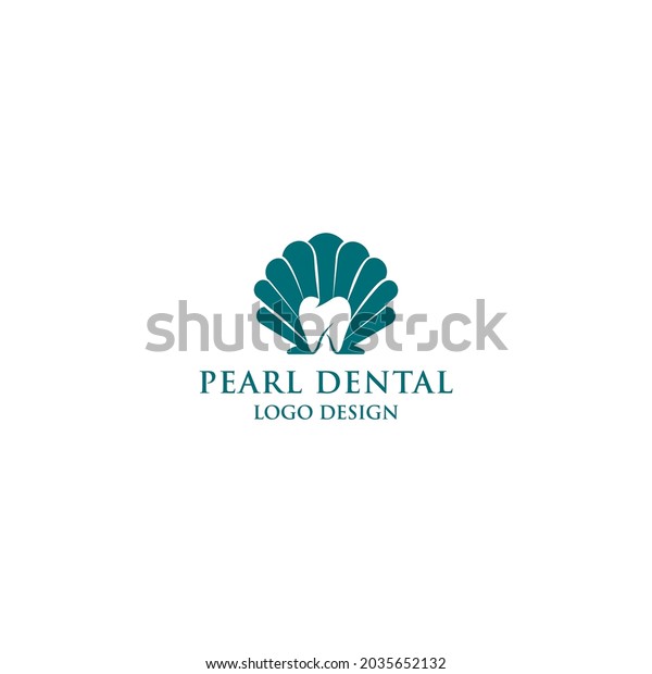 Pearl Dental Vector Logo Design Stock Vector (Royalty Free) 2035652132