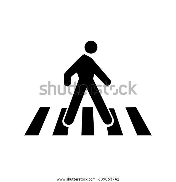 Pedestrian Icon เวกเตอร์สต็อก (ปลอดค่าลิขสิทธิ์) 639063742