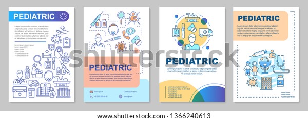 Pediatric Brochure Template Layout Services Medical: vetor stock (livre ...