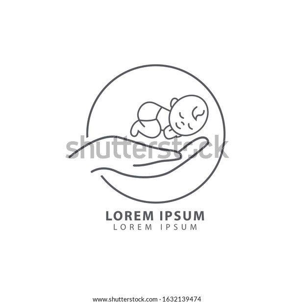 Pediatric Clinic Logo Vector Illustration Pediatric Stock Vector ...