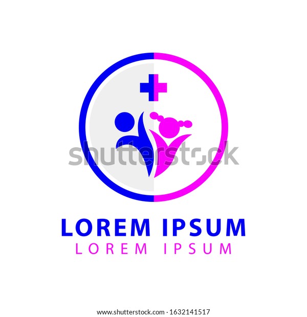 Pediatric Clinic Logo Vector Illustration Pediatrician: เวกเตอร์สต็อก ...