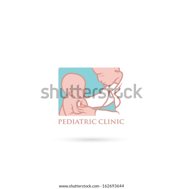 Pediatric Clinic Symbol Vector Illustration Stock Vector (Royalty Free ...