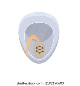 Pee Urinal Urination Vector Illustration Stock Vector (Royalty Free ...
