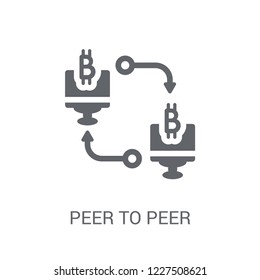 Peer Peer Icon Trendy Peer Peer Stock Vector (Royalty Free) 1227508621 ...