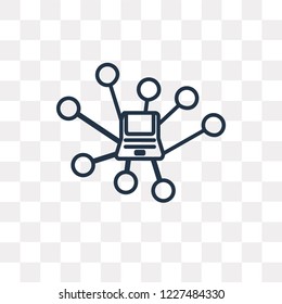 Peer Peer Vector Outline Icon Isolated Stock Vector (Royalty Free ...