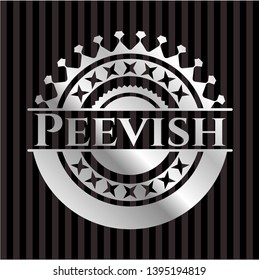 Peevish Silver Badge Vector Illustration Mosaic Stock Vector (Royalty ...