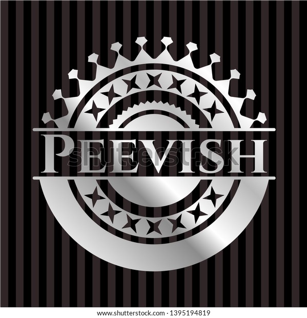Peevish Silver Badge Vector Illustration Mosaic Stock Vector (Royalty ...