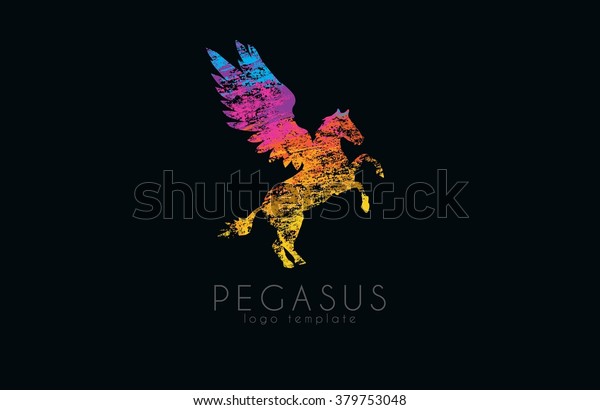 Pegasus Logo Colorful Logo Design Creative Stock Vector (Royalty Free ...