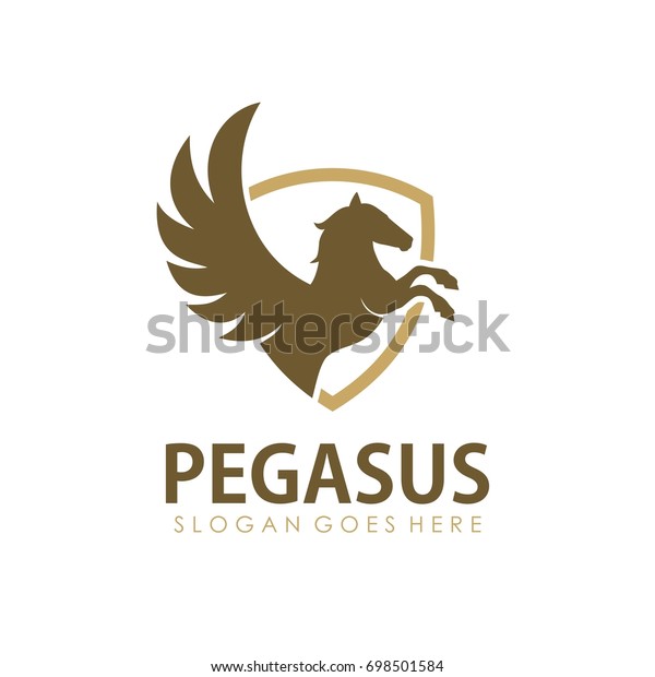Pegasus Logo Design Template Stock Vector (Royalty Free) 698501584 ...