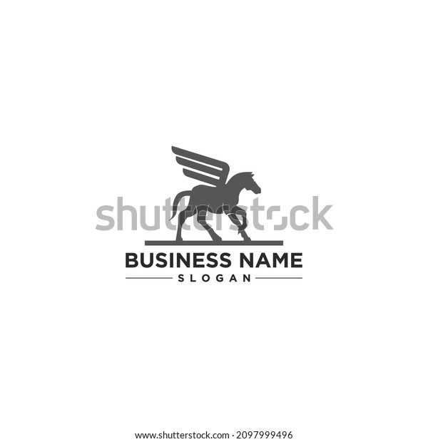 Pegasus Simple Modern Logo Design Vector Stock Vector (Royalty Free ...