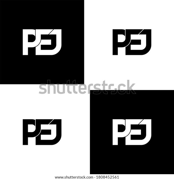 Pej Letter Original Logo Design Stock Vector (Royalty Free) 1808452561 ...