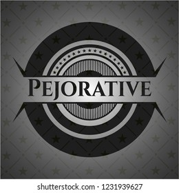 Pejorative Dark Emblem Stock Vector (Royalty Free) 1231939627 ...