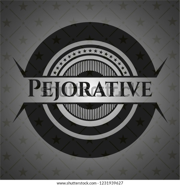 Pejorative Dark Emblem Stock Vector (Royalty Free) 1231939627 ...